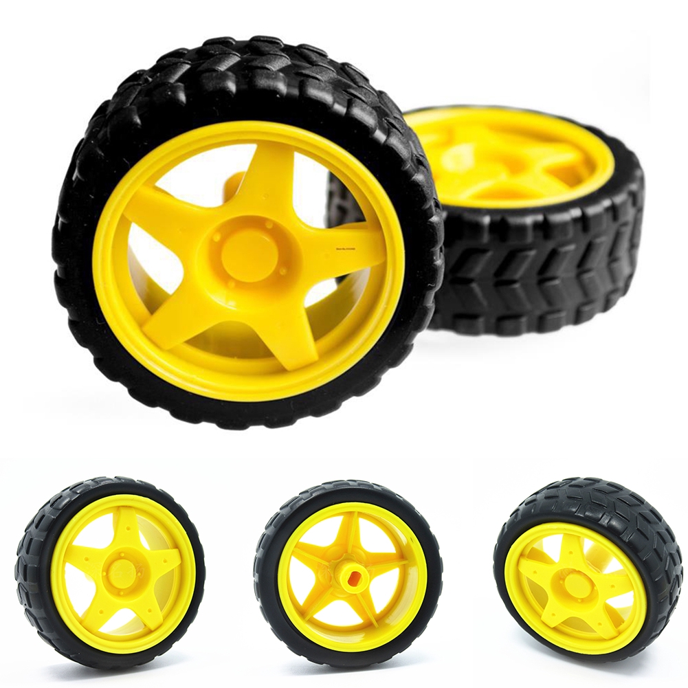 Children Toy Car Tire Motor Robot Chassis Accessories Rubber Wheels for ...