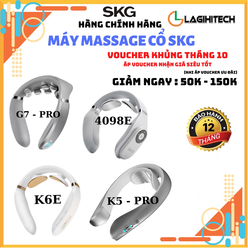 Mua Máy Massage Cổ SKG G7-Pro/SKG 4098E/SKG K5-Pro/ SKG K6E giúp giảm đau mỏi cổ vai gáy - Hàng ...