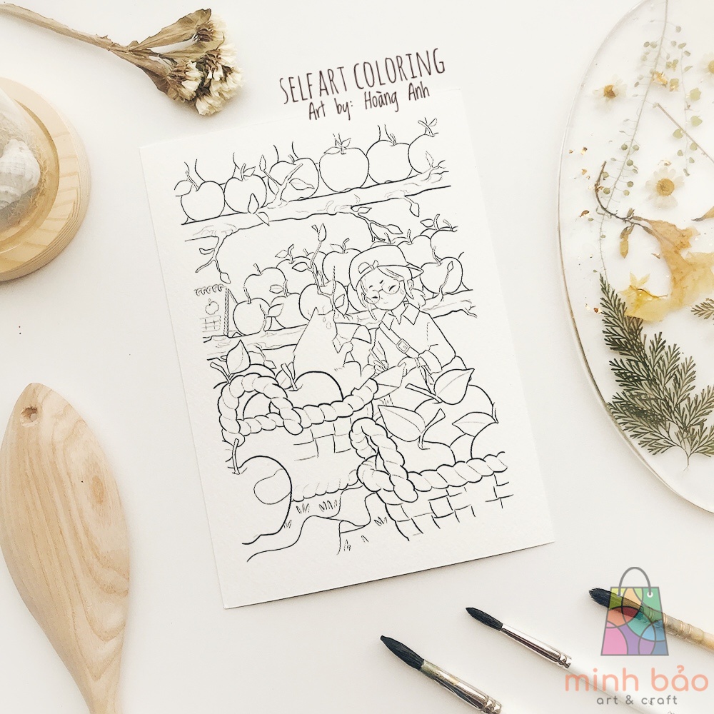 Mua TRANH TÔ MÀU "FRUIT LAND" - CỦA HOÀNG ANH, 4 TRANH 300GSM, COLD ...