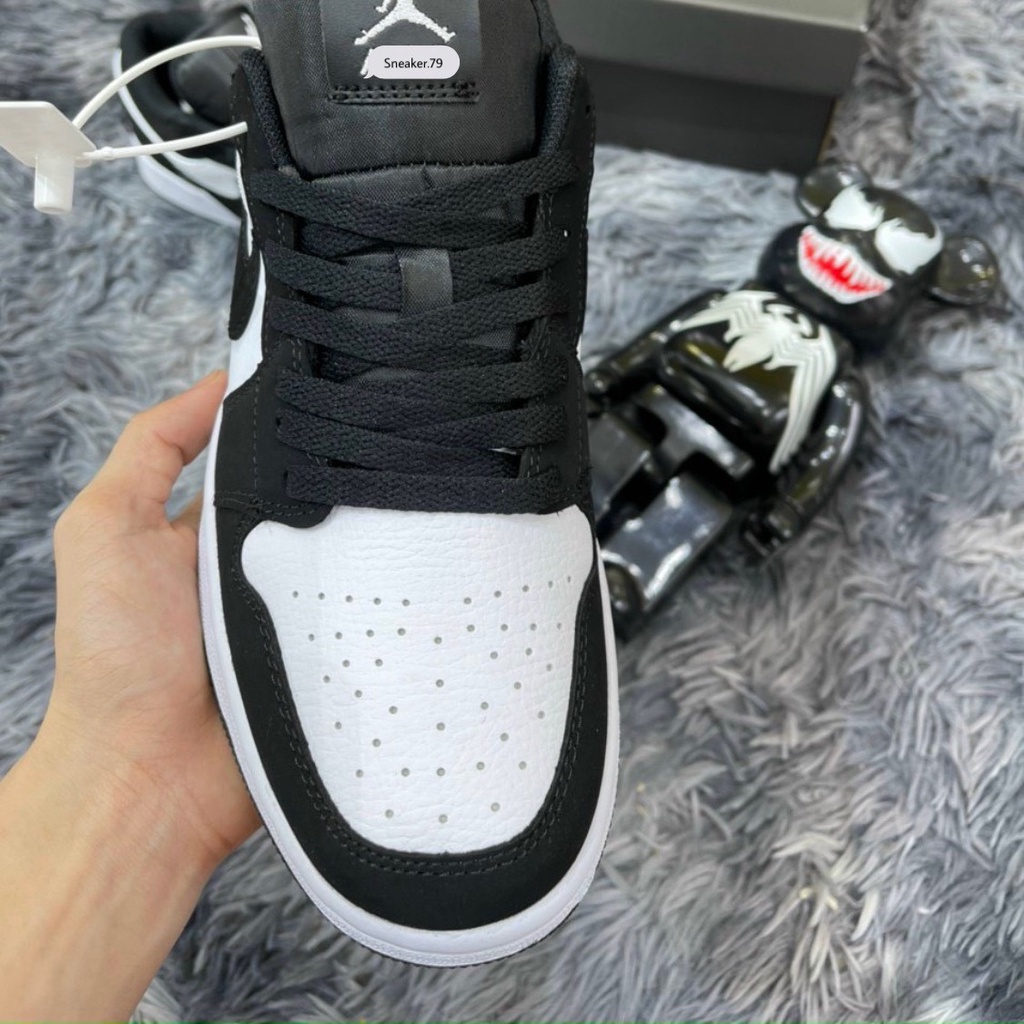 Giày Sneaker thể thao Nam Nữ JD Panda 2 màu đen trắng da lộn, Xu hướng ...