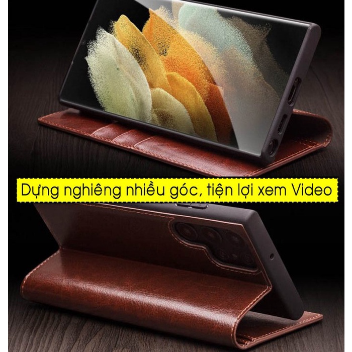 Mua Bao da Samsung Galaxy S22 Ultra 5G Qlino Wallet da bò thật - Hàng ...