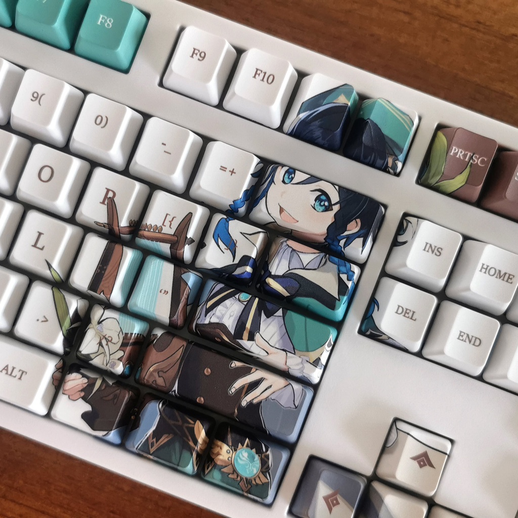 Keycap Genshin Impact Venti Bộ 108 Nút Bàn Phím OEM/Cherry Profile PBT ...