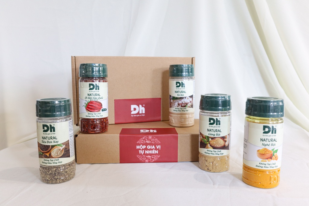 Hộp Gia Vị Tự Nhiên Dh Foods - Set 5 loại nguyên liệu chế biến thực ...