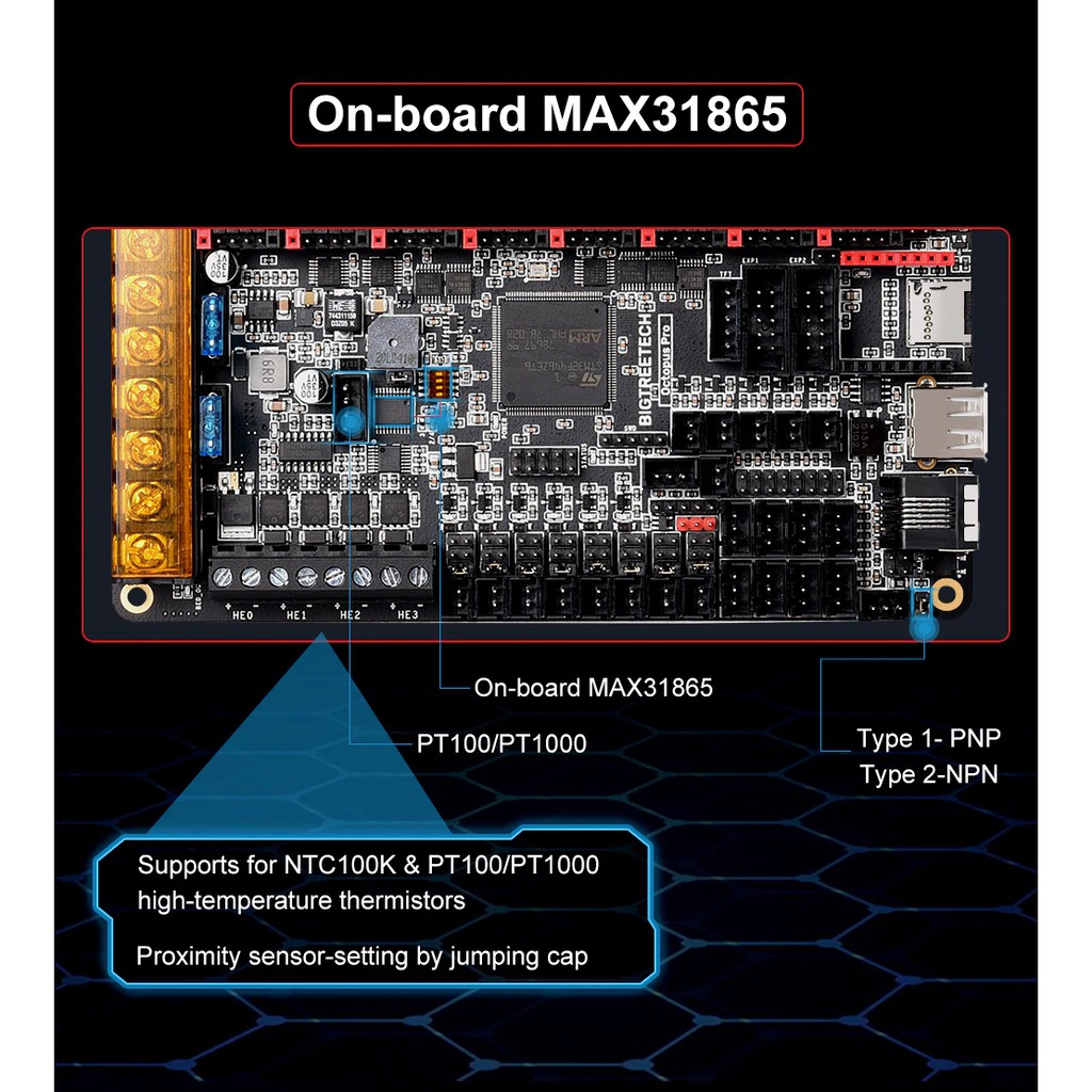 BIGTREETECH BTT Octopus PRO V1.0 hỗ trợ motor High voltage | Shopee ...