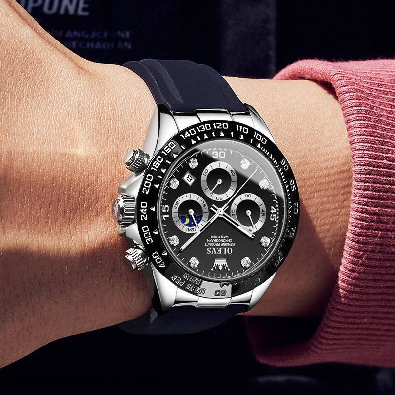 Mua Đồng hồ nam chính hãng Olevs 2875 phát sáng chống nước Rolex giá rẻ ...