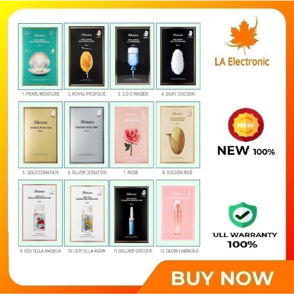 Mặt Nạ Giấy JM Solution Mask Đủ Loại | Shopee Việt Nam