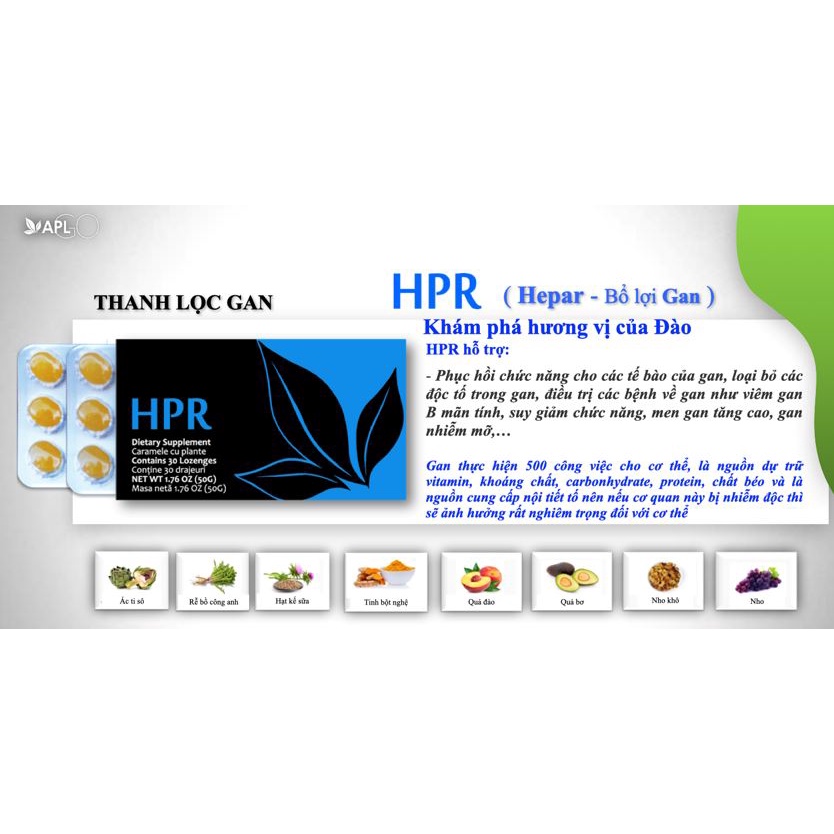 Mua Viên ngậm tế bào gốc thải độc gan, tăng cường chức năng gan HPR - APLGO giá rẻ nhất | TecKi.Vn