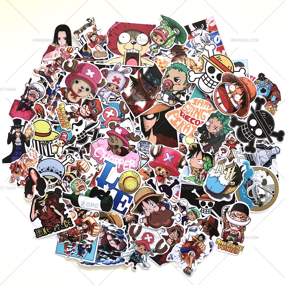 Mua Sticker ONE PIECE - ĐẢO HẢI TẶC Chống Nước Dán Trang Trí Va Li, Xe ...