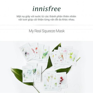 Mặt nạ giấy cấp nước & làm sáng da từ trái Acai berry innisfree My Real Squeeze Mask - Acai ...