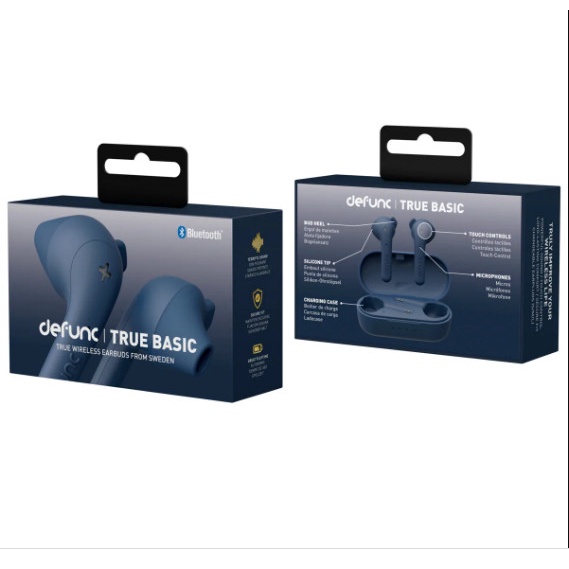 Tai Nghe True Wireless Defunc True Basic Bluetooth v5.0, Cảm Ứng, Kháng Nước IPX4, Pin Lên Đến ...