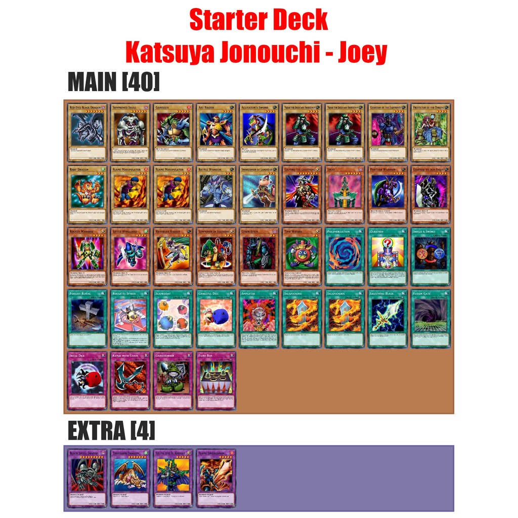 Mua (STARTER DECK Joey) Joey card bài yugioh có tem chất lượng cao full ...
