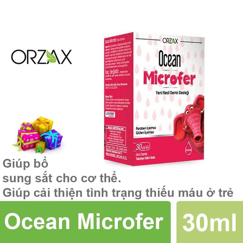 [ Chính Hãng ] Siro Ocean Microfer. Bổ sung sắt, cải thiện tình trạng thiếu máu, giúp bé hệt mệt ...
