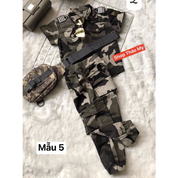 Mua Set rằn ri - đồ lính trẻ em cực chất giá rẻ nhất | TecKi.Vn