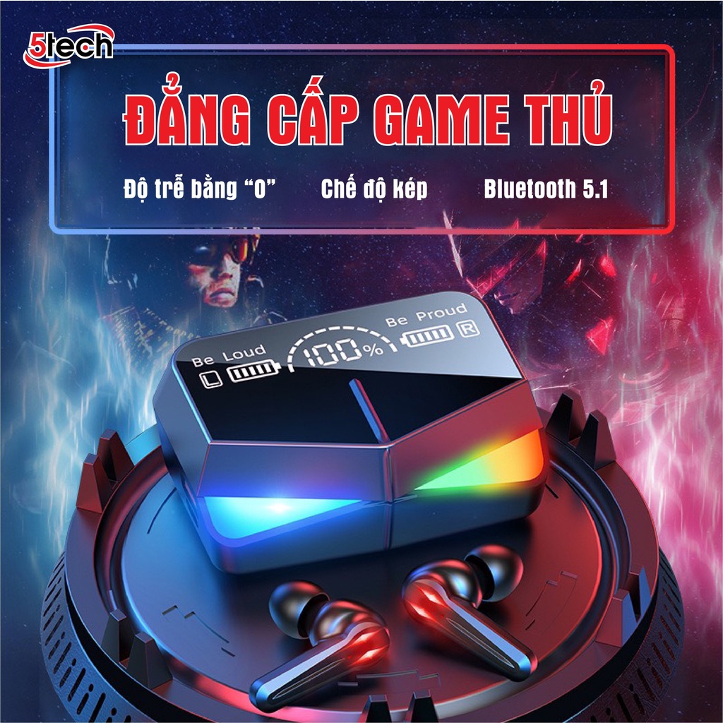 Mua Tai nghe bluetooth gaming 5TECH monster, tai phone không dây pin ...