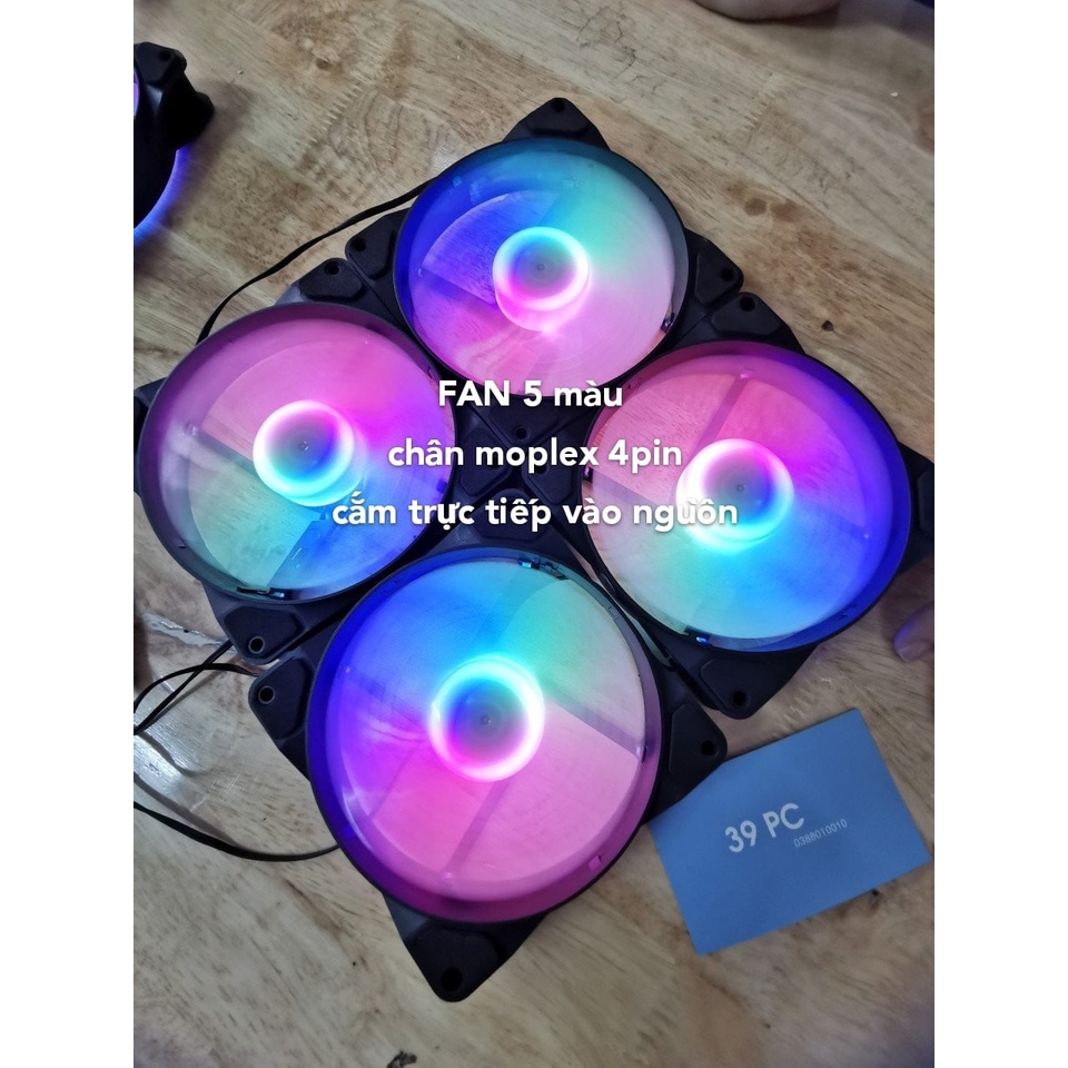 Mua Fan Tản Nhiệt Làm Mát Máy Tính 8cm, 12cm 5 Màu, Rainbow, fan RGB ...