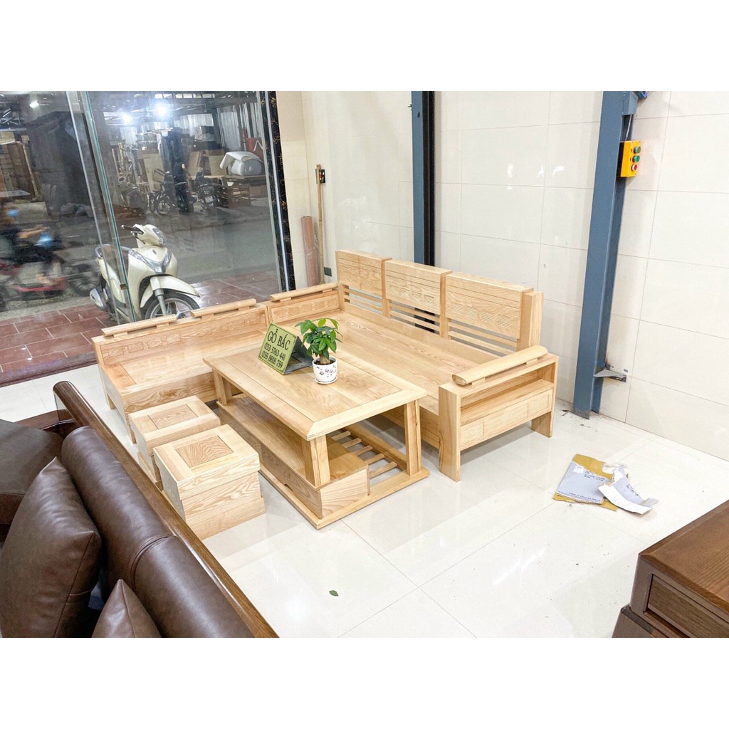 Mua Ghế Sofa phòng khách gỗ sồi nga 2m x 1,8m ghế sofa mini sofa go chu ...