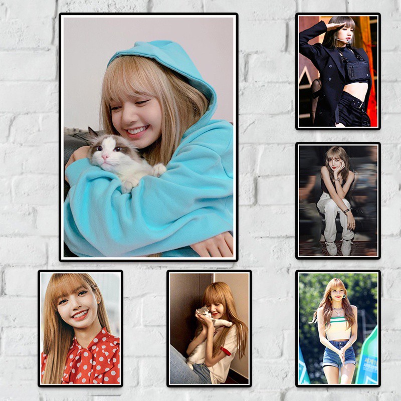 Mua Tranh Vẽ Ca Sĩ Và Vũ Công Blackpink LISA Bằng Giấy Màu Trắng Trang ...