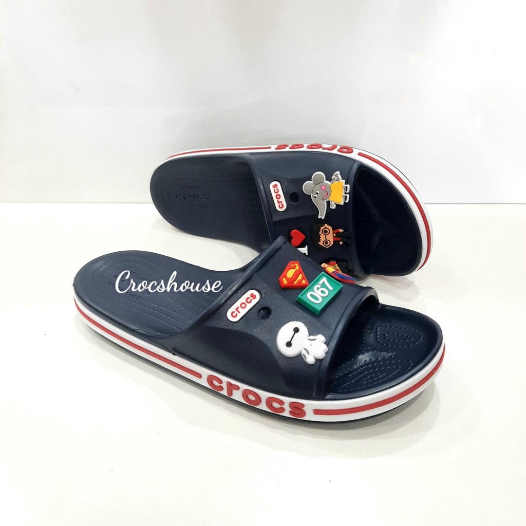 Mua ( Cao cấp) Dép quai ngang crocs baya nam nữ tặng kèm jibbitz 2d gắn ...