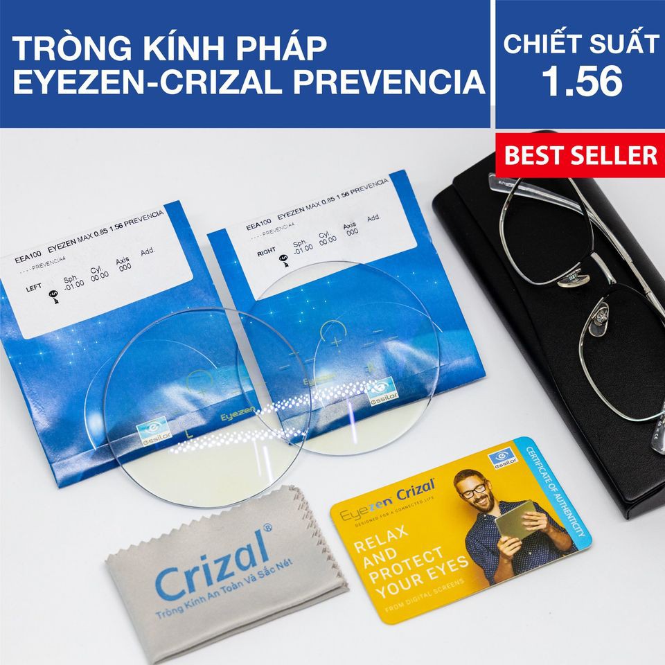 Mua Tròng kính Essilor - Eyezen Start 1.56 CRIZAL PREVENCIA chính hãng ...