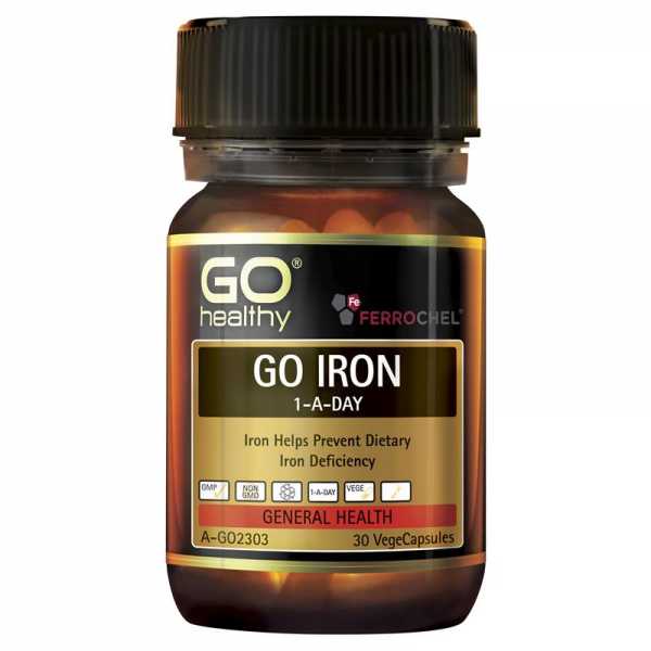 Viên uống bổ sung sắt GO Healthy GO Iron + Vitamin C 1-A-Day 30 Viên ...