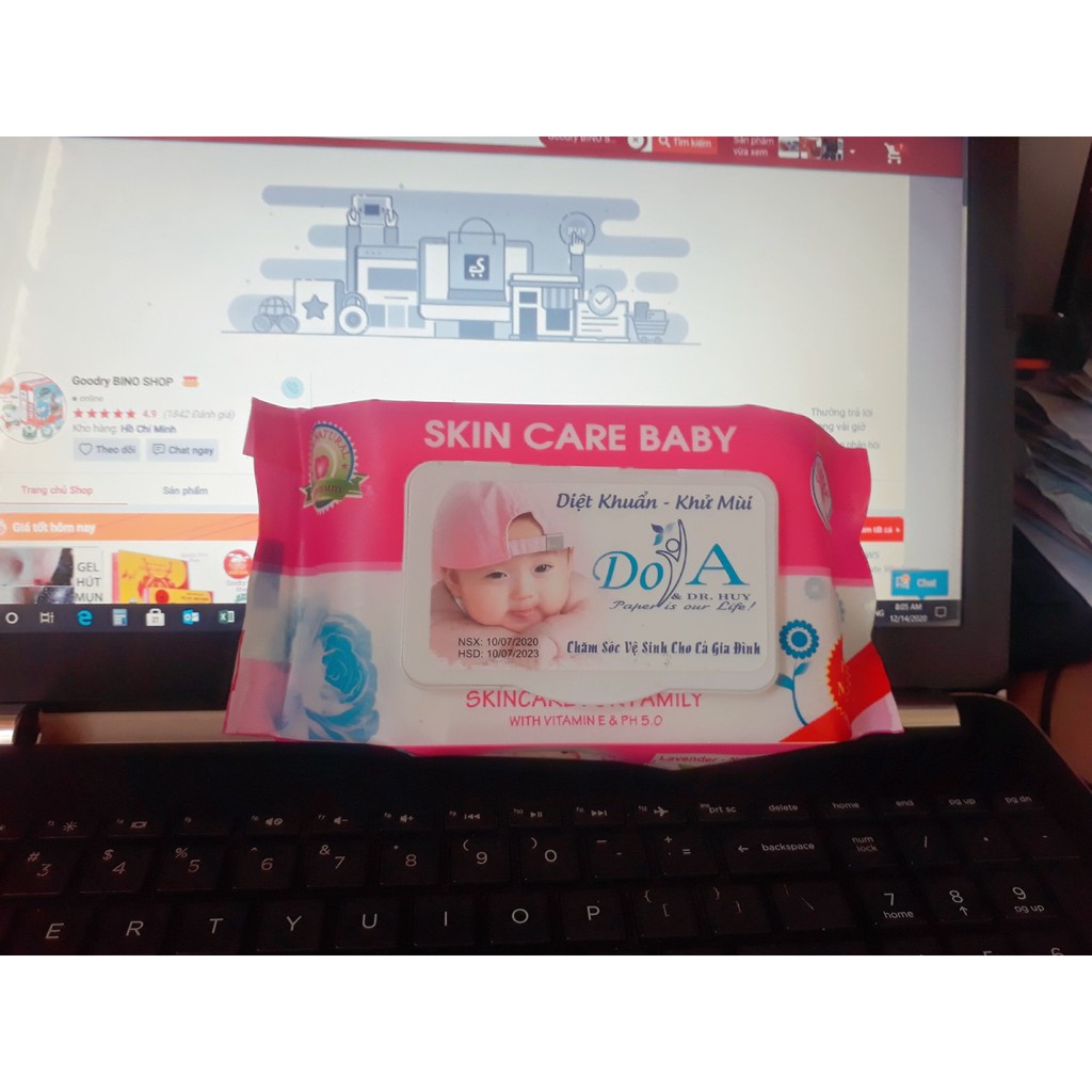 Giấy ướt 40 tờ DOVA & DR.HUY diệt khuẩn - khử mùi | Siêu Thị Con Cưng