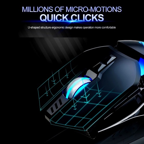 Mua MÁY TÍNH MOUSE T-WOLF G530 GAME LED USB DÂY DÙ HIỆU ỨNG ÁNH SÁNG 7 ...