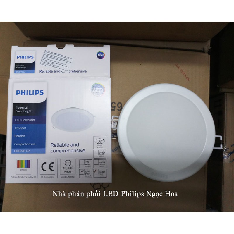 Đèn LED âm trần DN027B G2 LED9 10W D125 RD chính hãng Philips | Shopee ...