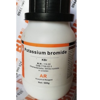 Hóa chất KBr Kali bromua kbr lọ 500g Potassium bromide Trung Quốc ...