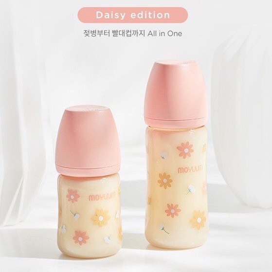 Bình sữa Moyuum Hoa cúc, Moyuum Hồng, Moyuum Daisy 170ml/270ml | Shopee Việt Nam