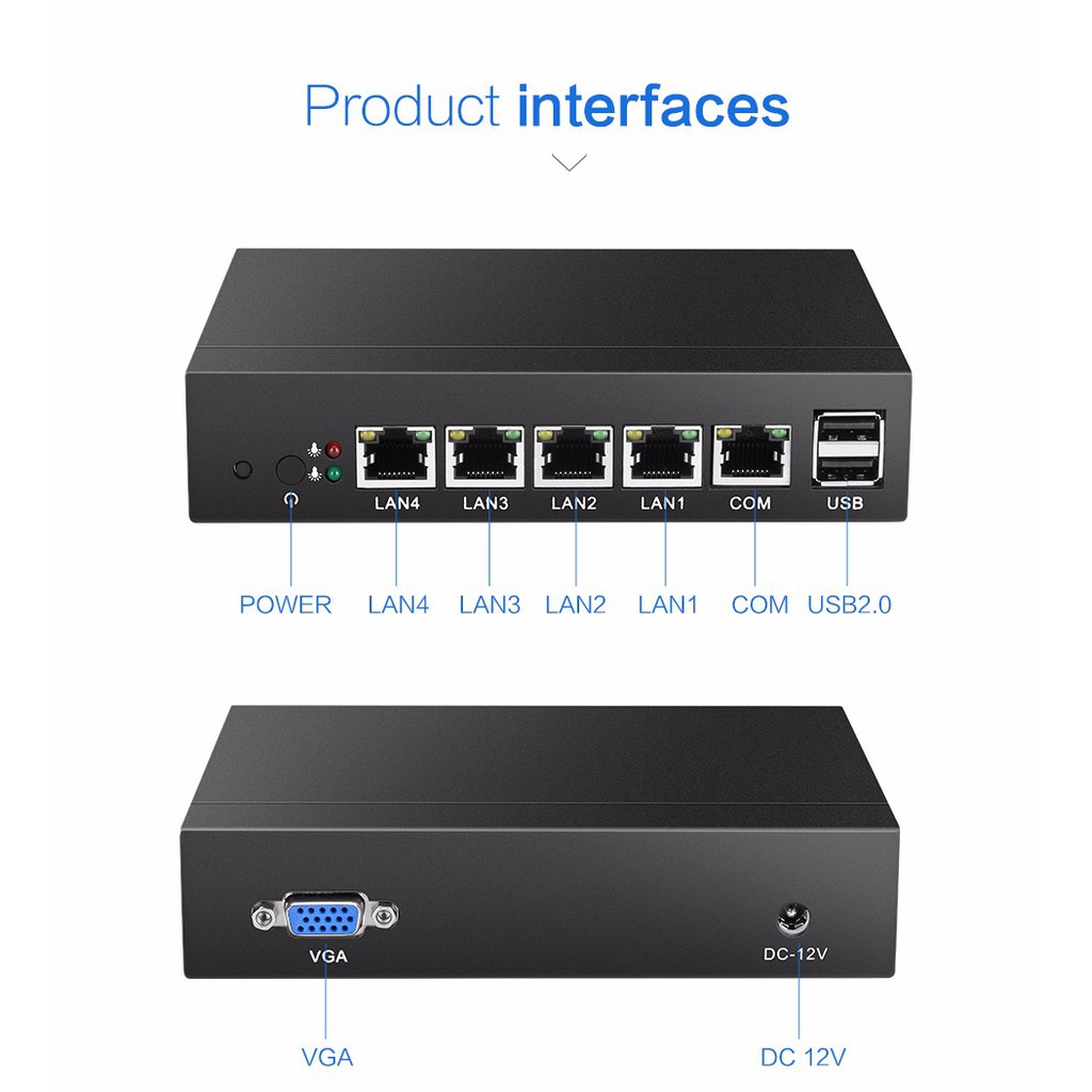 Mua Router X33 Pfsense, OPNsense, OpenWRT, Mikrotik 4 cổng LAN, Chip ...