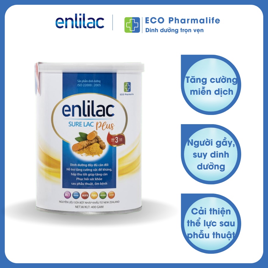 Mua Sữa bột Enlilac SureLac Plus, dinh dưỡng cao, năng lượng toàn diện ...