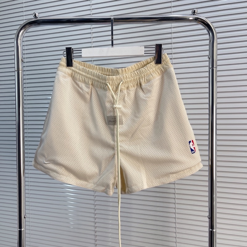 Mua - Quần FEAR OF GOD x NBA Basketball Shorts Cream cao cấp full tag ...