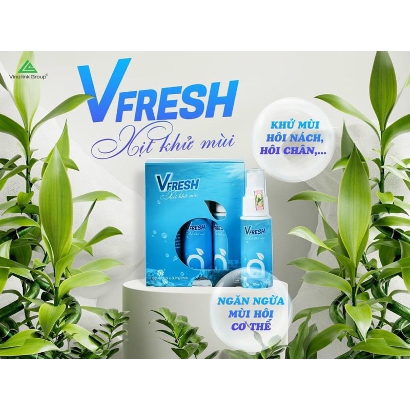 Xịt khử mùi cơ thể Vfresh Vinalink | Shopee Việt Nam