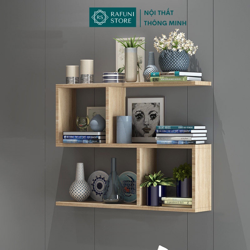 Mua Kệ Sách Gỗ Treo Tường 3 Tầng Rafuni Để Sách Vở, Tranh Ảnh Kích ...