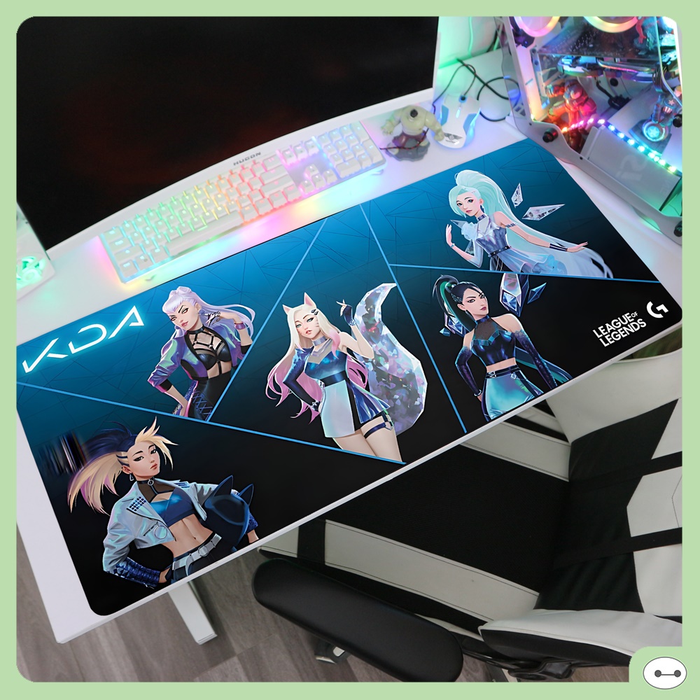 Bàn Di Chuột/Lót Chuột/Pad Chuột Cỡ Lớn LOL KDA X LOGITECH size 80x30cm ...