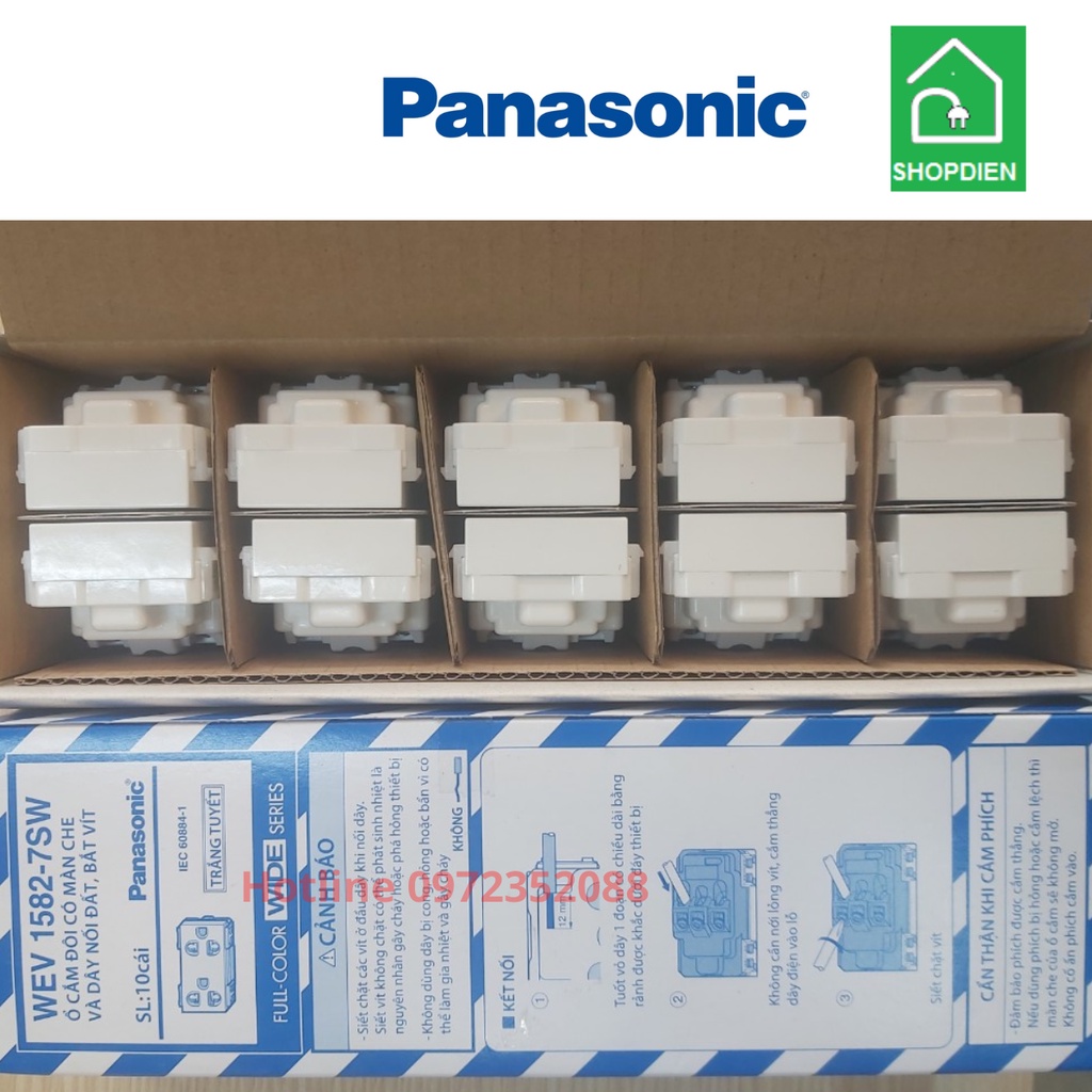 Mua Ổ cắm đôi 3 chân có màn che/ duplex Socket 3P WEV1582-7sw 16A ...