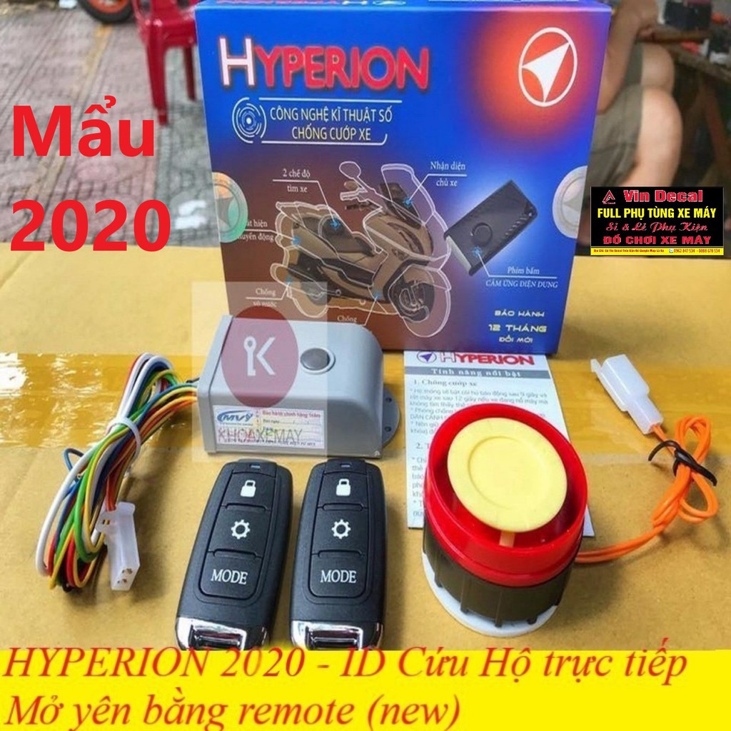 Khóa chống trộm - chống cướp xe máy HYPERION 2020 Bảo hành 1 năm ...