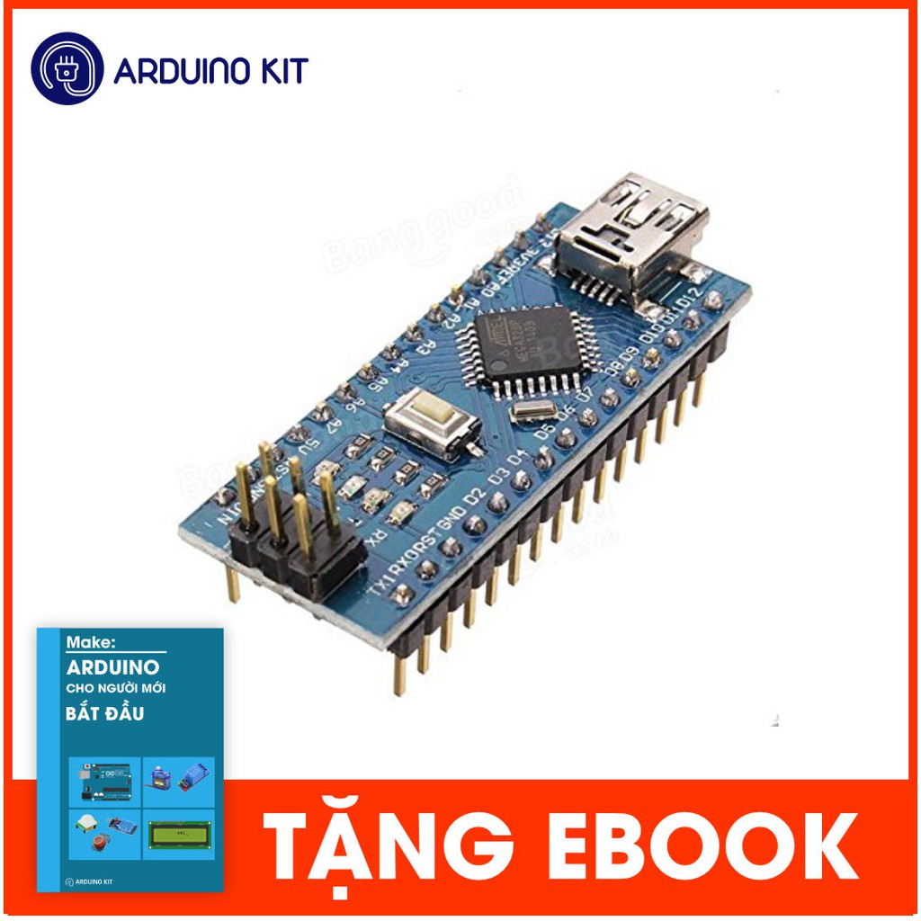 Mạch Arduino Nano chip CH340 không có cáp nạp | Shopee Việt Nam