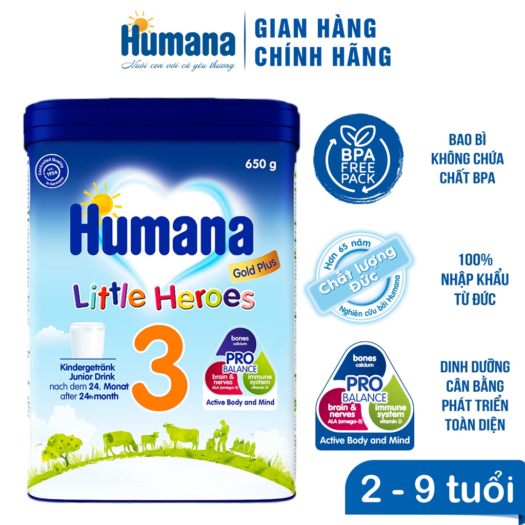 Mua Sữa Bột Công Thức Dinh Dưỡng Dành Cho Trẻ Từ 24 Tháng Tuổi Humana ...