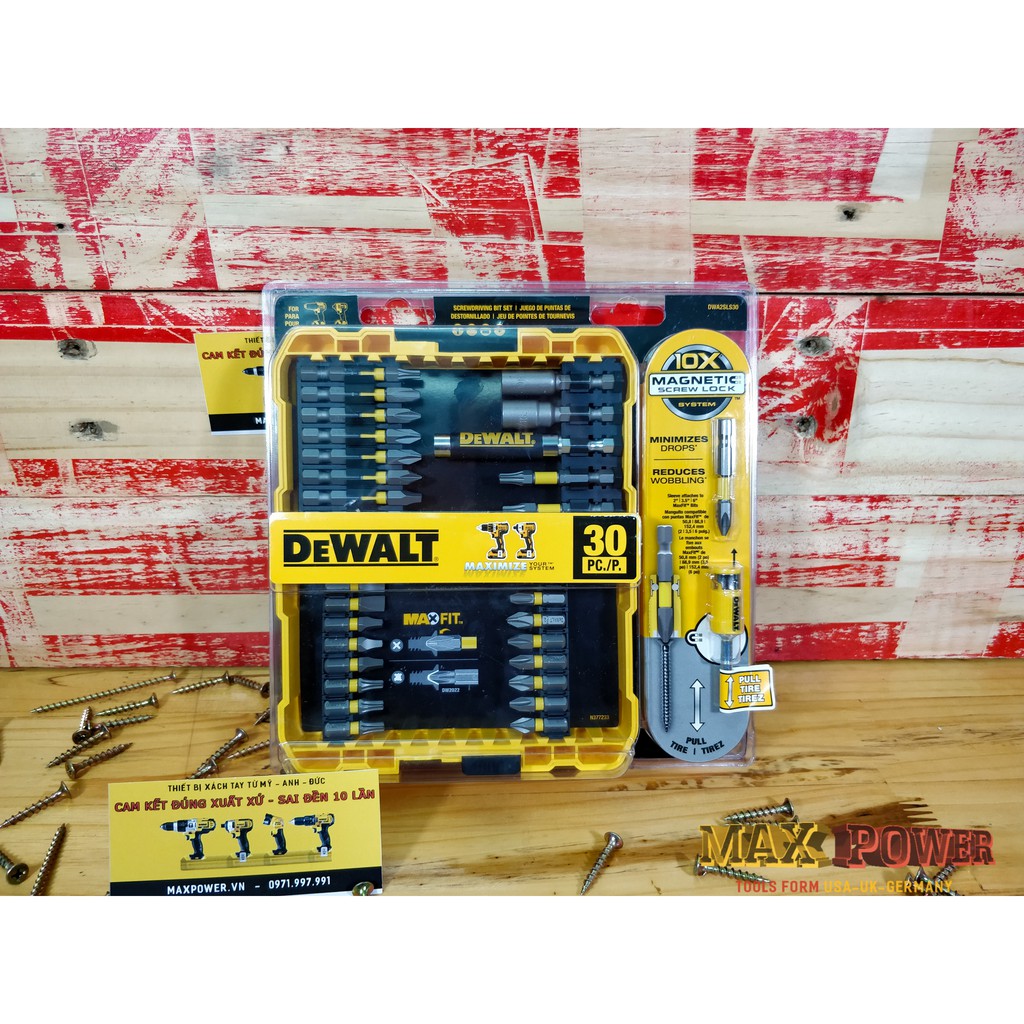 Bộ mũi vít 30 chi tiết - DeWALT MAXFIT DWA2SLS30 | Shopee Việt Nam