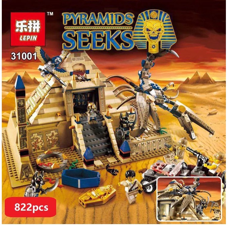 Lego 7327 Egypt Pharaoh Series Scorpion Pyramid Seeks 827Pcs Lepin ...