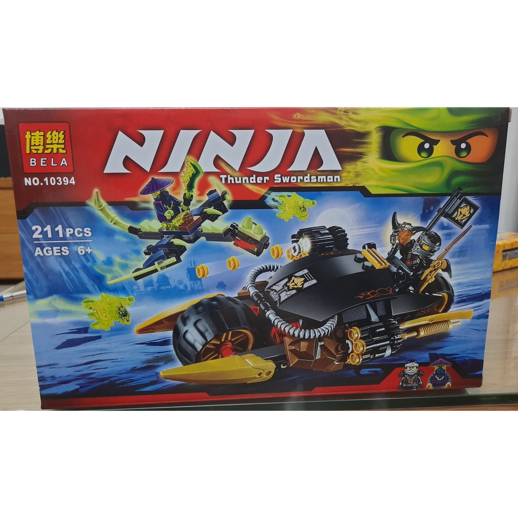 NINJAGO Lego Ninjago Xếp hình Rồng đen và Ô tô siêu xe chiến đấu loong ...