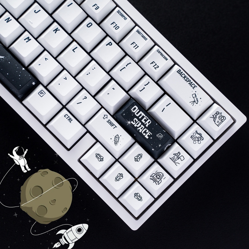 Keycap Outer Space PBT Dye sub 140 N t B n Ph m In Nhi t Cherry Profile