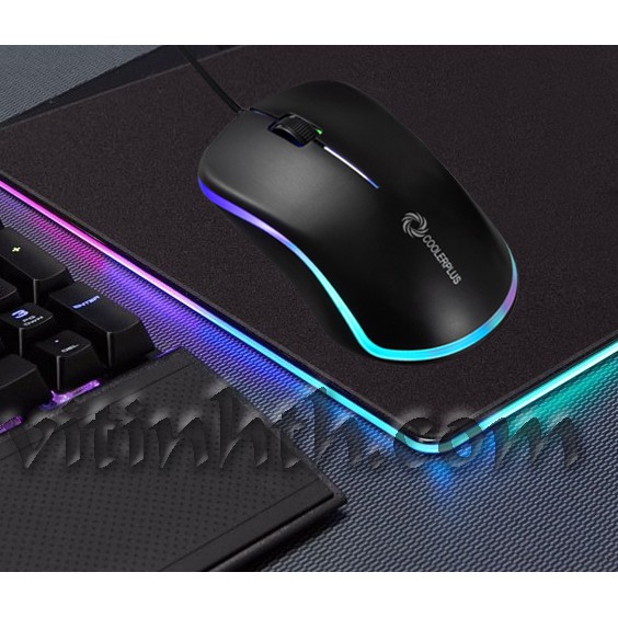 Chuột led đa sắc màu ấn tượng COOLERPLUS FC112. Phù hợp người thuận cả ...