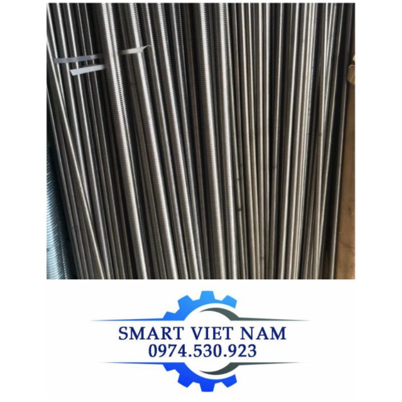 Thanh ren,ty ren inox M4,M5,M6,M8,Combo 2 thanh tiêu chuẩn 1m | Shopee ...