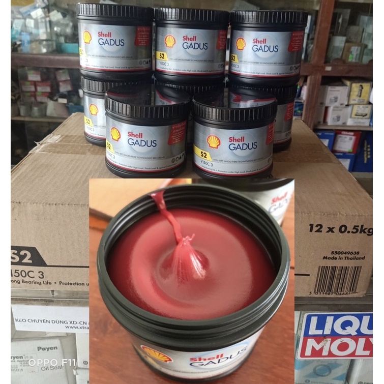 Mua Mỡ Bò Chịu Nhiệt - Shell Gadus S2 V150 C3 Mỡ đỏ ( 0,5 KG ) giá rẻ ...