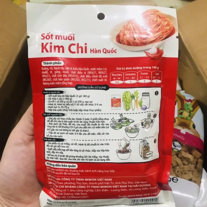 Sốt muối kim chi O'food gói 180g, chuẩn vị Hàn Quốc - Gia vị & Hương liệu