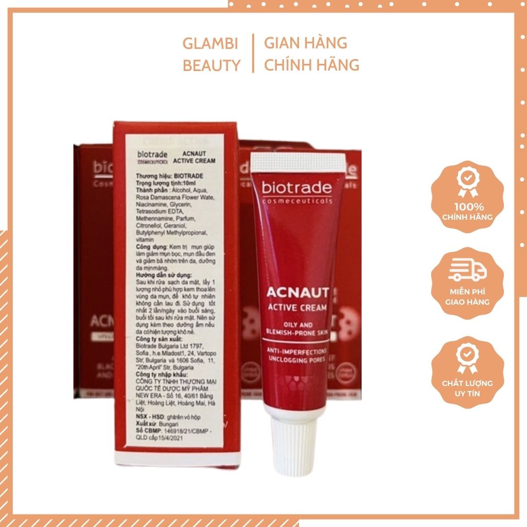 Kem chấm mụn Biotrade Acnaut Active Cream Mini size 5ml | Shopee Việt Nam