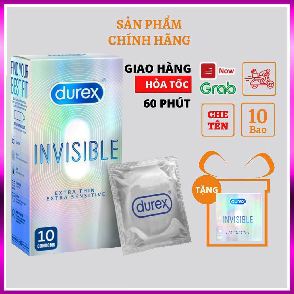 Mua Bao cao su Durex Invisible Extra Thin Extra Sensitive chính hãng ...