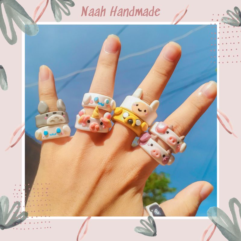 Clay Ring #2 Nhẫn đất sét handmade dễ thương | Shopee Việt Nam